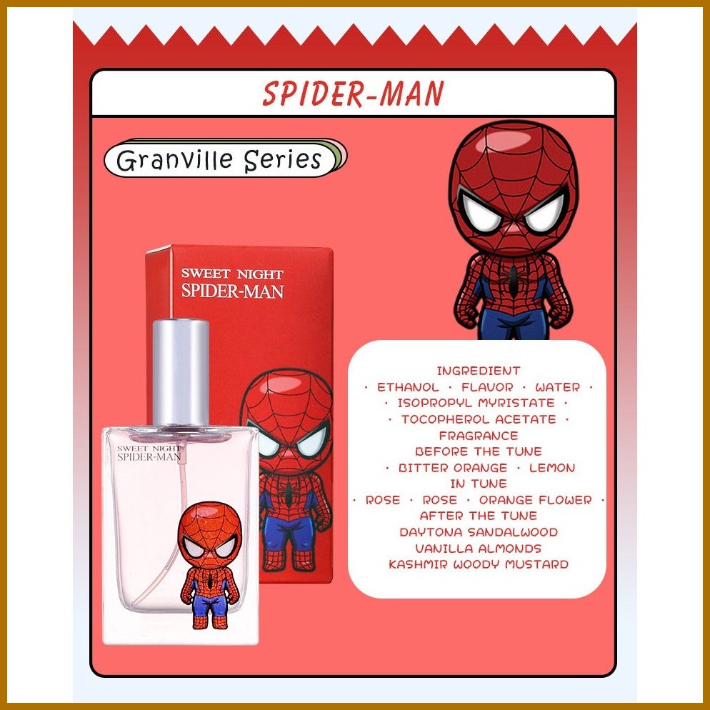Sweet Night Spider Man Super Hero Character Perfume 30mL | Shopee ...