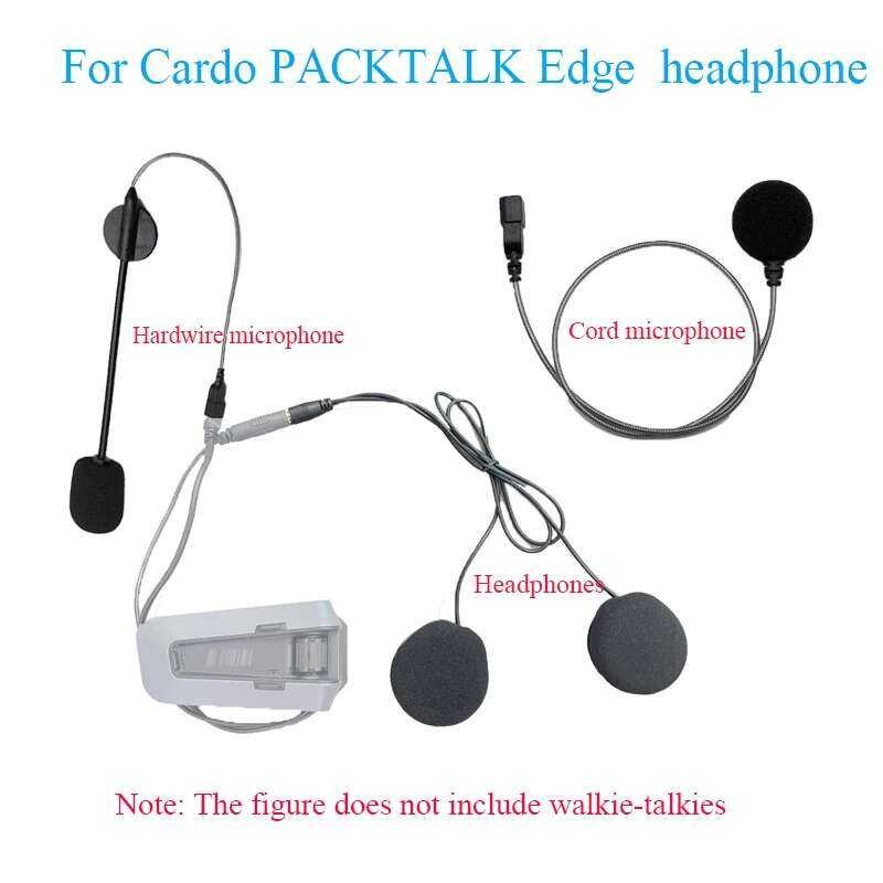 For Cardo PACKTALK Edge Motorcycle Bluetooth Intercom Headphonehardwire ...