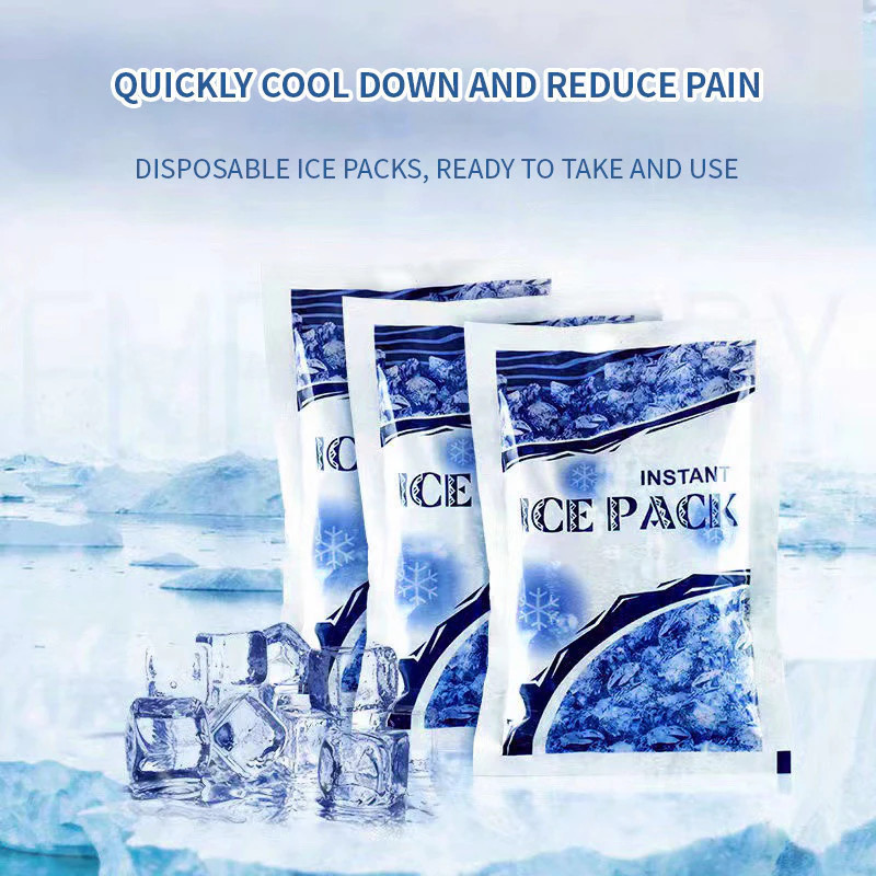 Instant Ice Pack Cold Compress Ice Pack First Aid Kit Long Lasting Cold ...