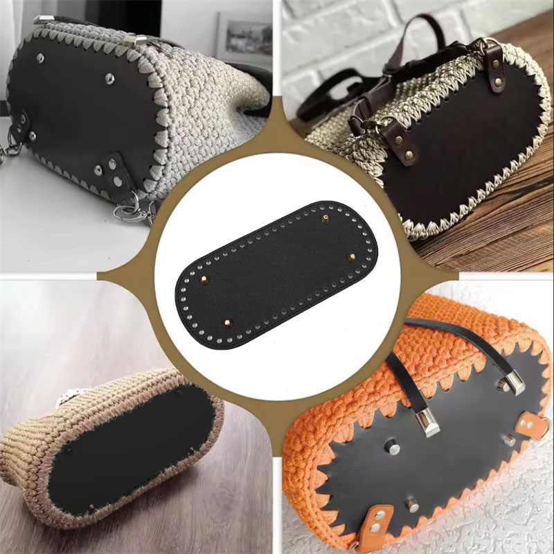 3Pcs Oval Shaped Crochet Bag Bottoms DIY Bag Accessories Pre-Drilled ...