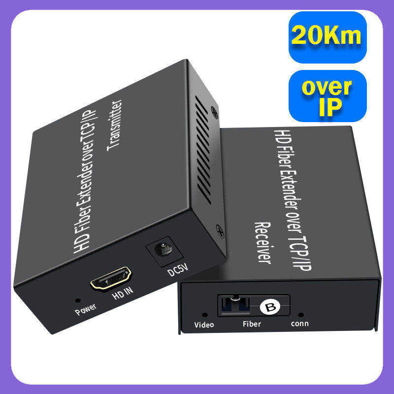 Optical SC 3Km Cable 1080P 20Km HDMI Extender Over Fiber Optic ...
