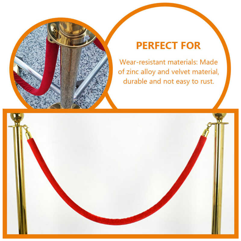 Crowd Stanchion Control Queue Barrier Cordon Guard Bar Lanyard Small ...