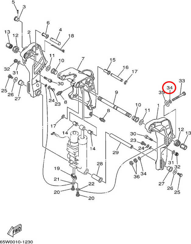 34) Zhai Mo DEMONS outboard engine, external mounted engine, rubber ...
