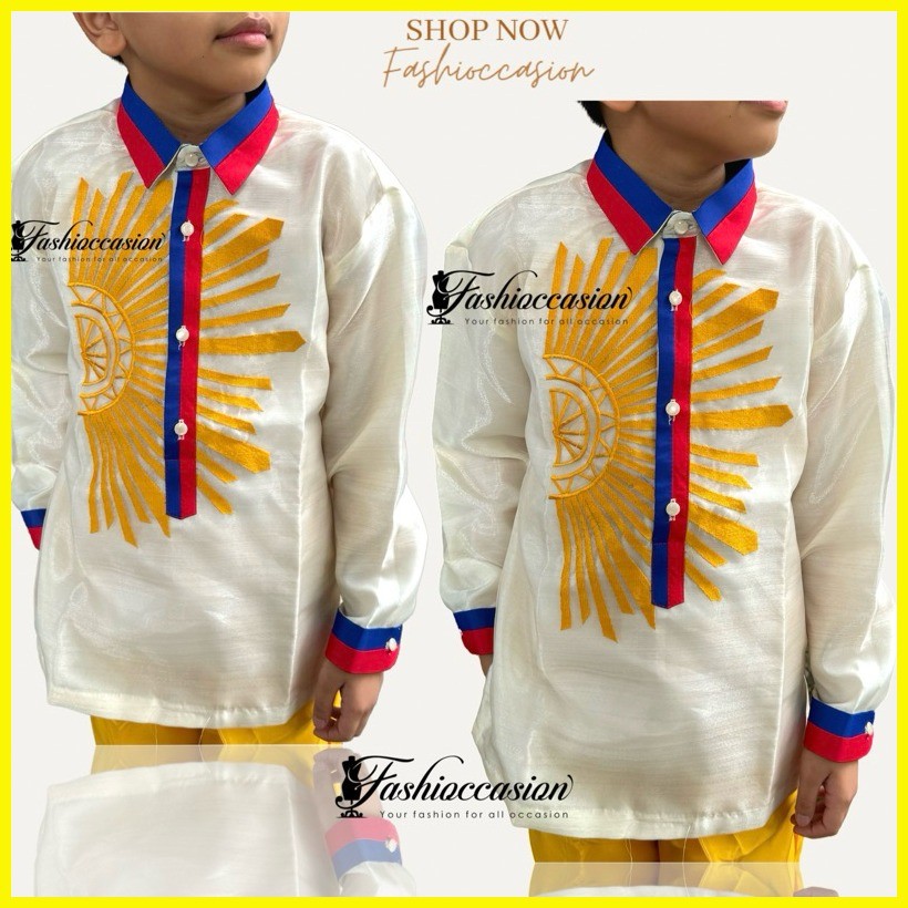 Barong Inspired ARAW For Kids - Buwan ng Wika Costume | Shopee Philippines