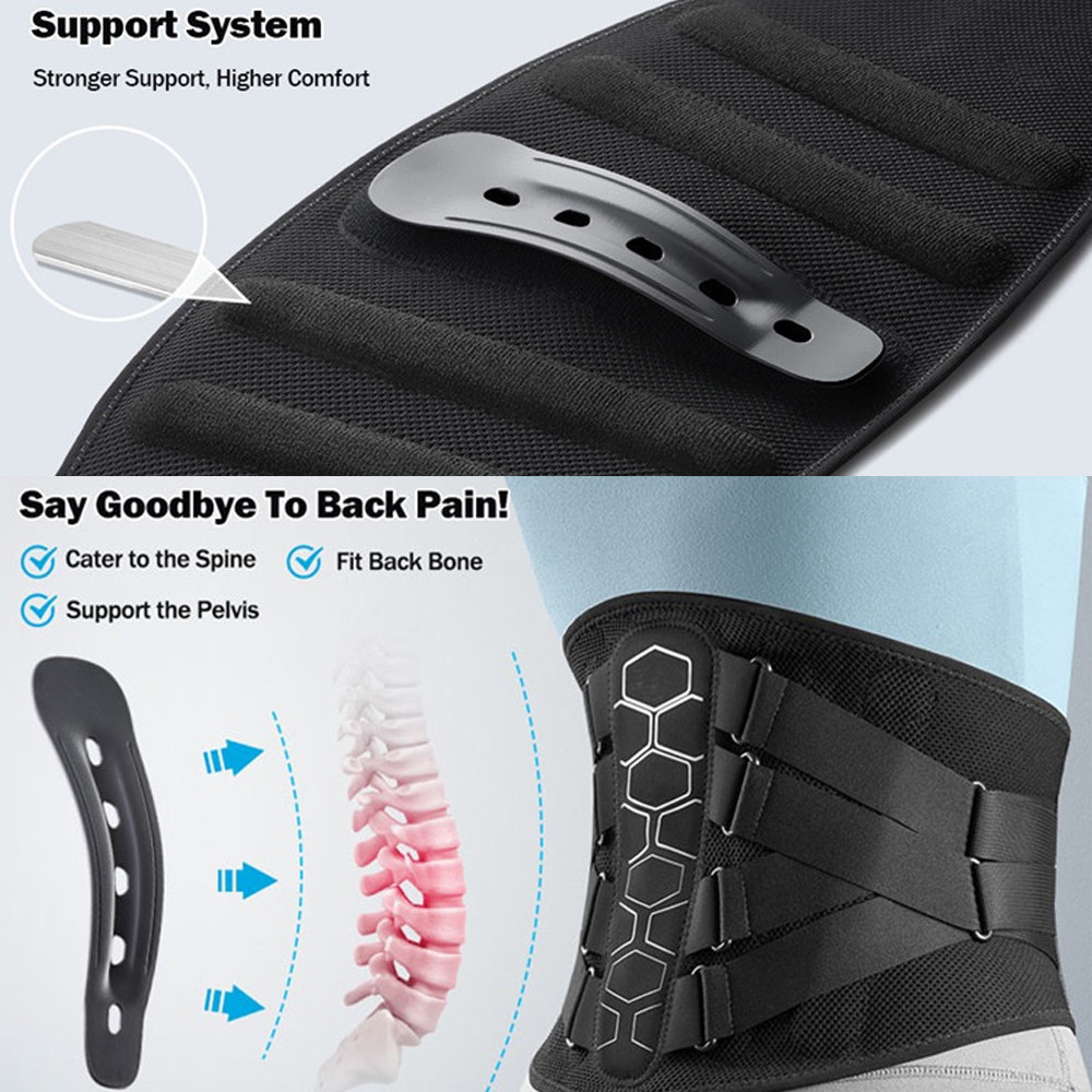 1Pcs Back Brace for Lower Back Pain, Men Women Lumbar Support Belt ...