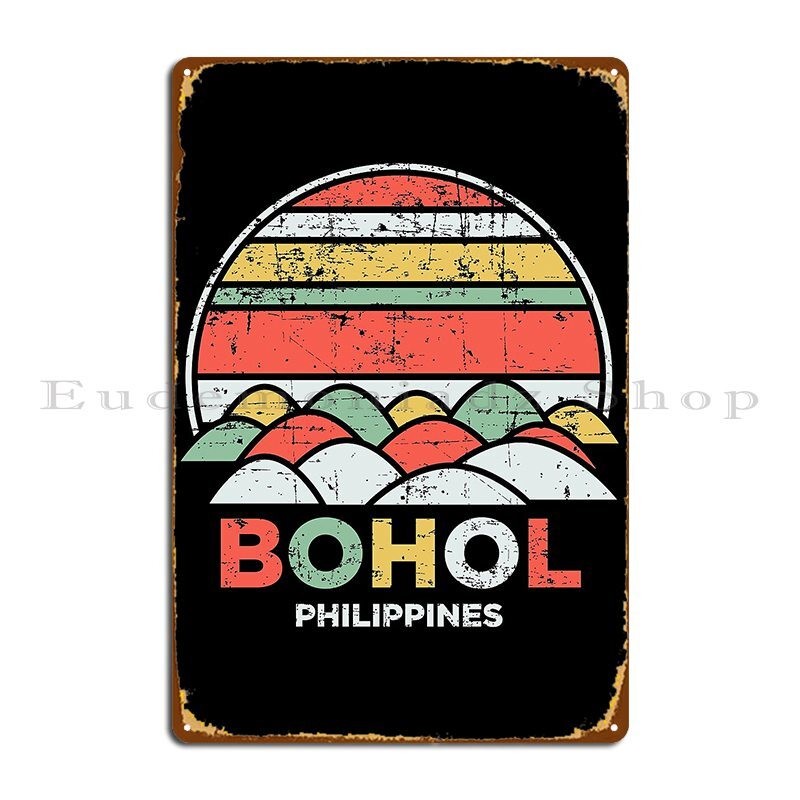 Vintage Bohol Chocolate Hills Philippines Pilipinas Gift Metal Plaque ...