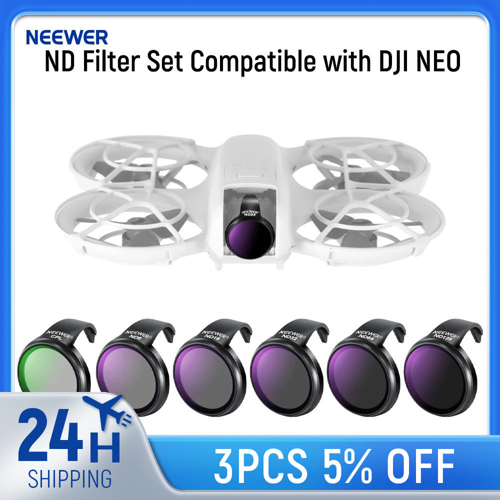 NEEWER ND/PL Filter Set Compatible with DJI NEO, ND8/PL ND16/PL ND32/PL ...
