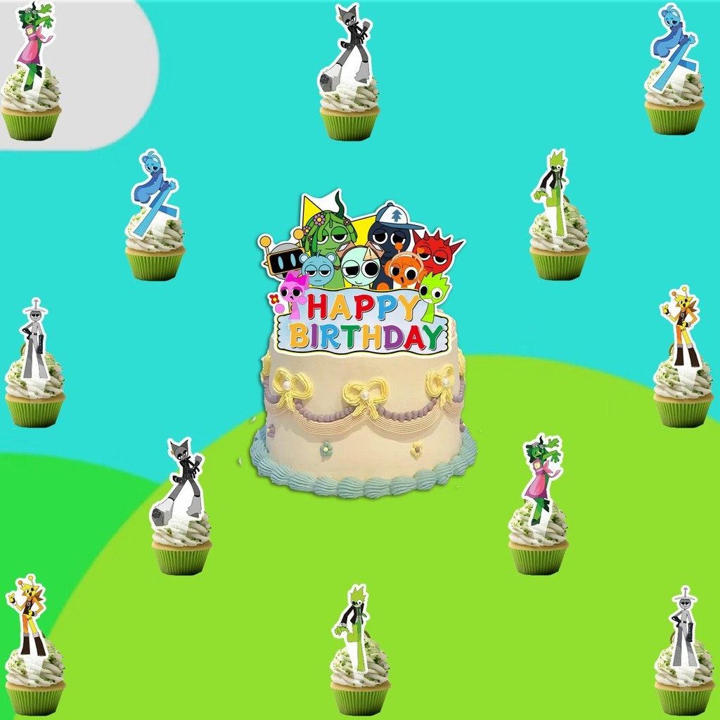 Incredibox Sprunki Birthday Party Balloon Set Cartoon Horror Game ...