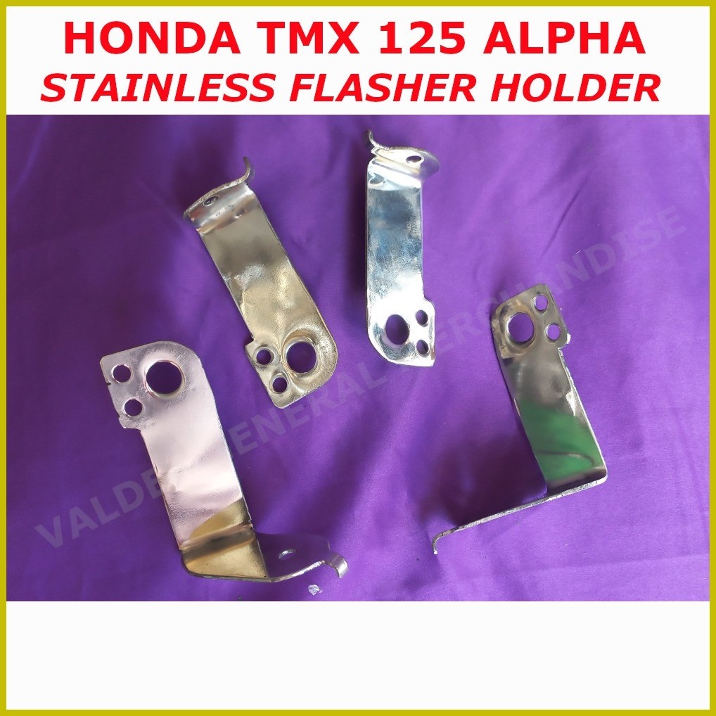 ♠ Honda TMX 125 Alpha, Stainless Flasher Holder Makapal Hindi pwede sa ...