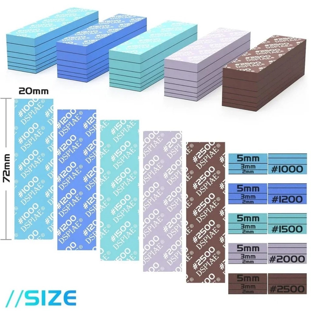 DSPIAE SS-S01 SS-S02 Sanding Sponge Set For GK Military Model Combo Arc ...