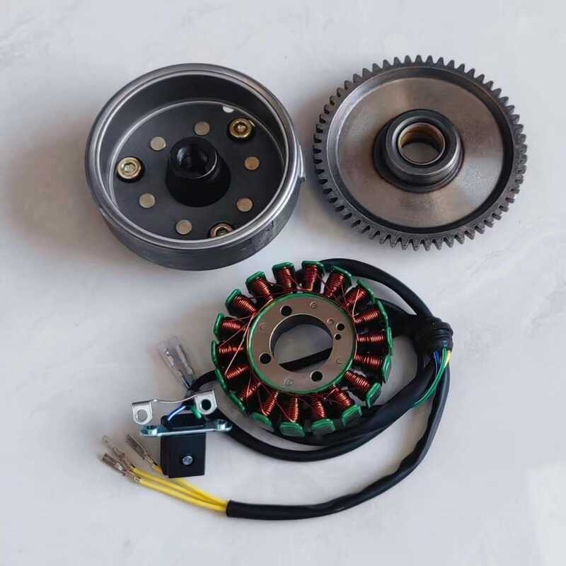 Three wheeled motorcycle motor stator stage rotor 18 pole magnetic ...