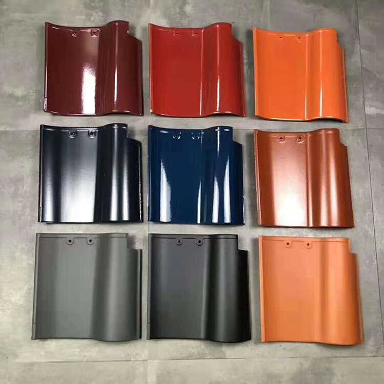 Tile glazed ceramic roof, villa ceramic, European chain tile, Western ...