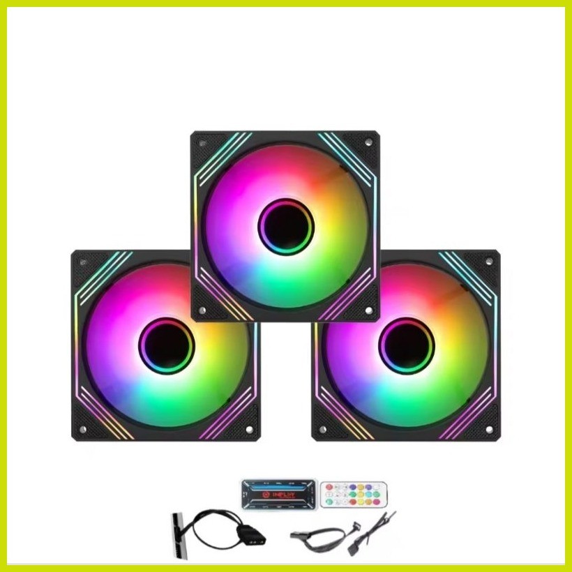 Inplay Seaview X3 120MM RGB Case Fan 6Pin Silent Computer Fan With RGB ...