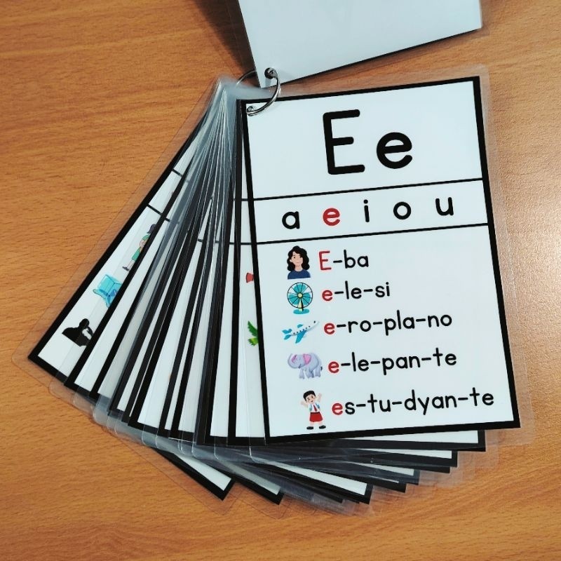 ♞ABAKADA Pagpapantig Flashcards: Pagbasa sa Filipino with Sample ...