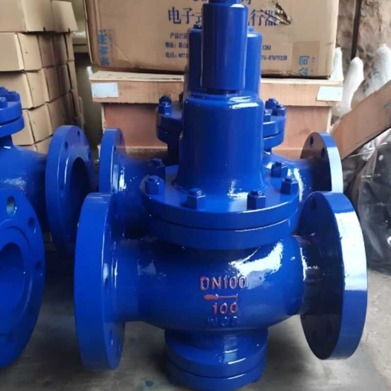 Y42X-64C DN40 compressed air cast steel thin film piston type water flange pressure reduci ...