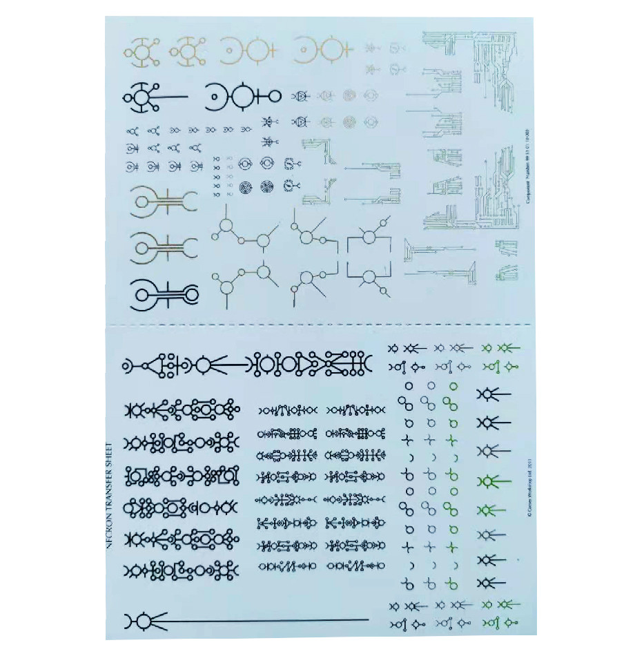 [Warhammer] Warhammer 40K Space Necrons Water Sticker Necrons | Shopee ...