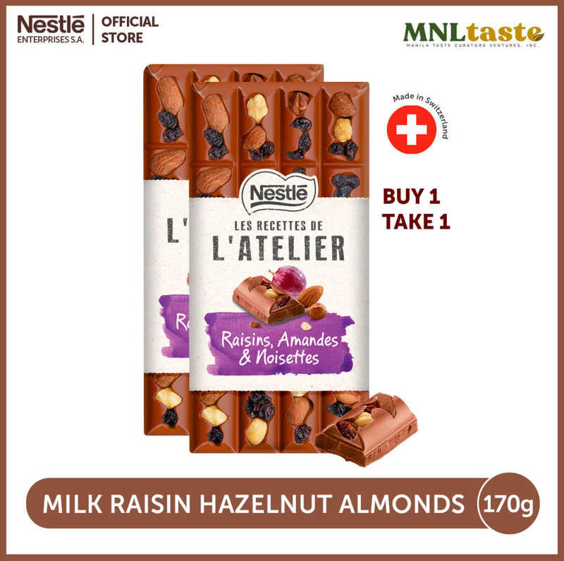 BUY 1 TAKE | Nestle Latelier Milk Chocolate Raisin Als Bar 170G ...