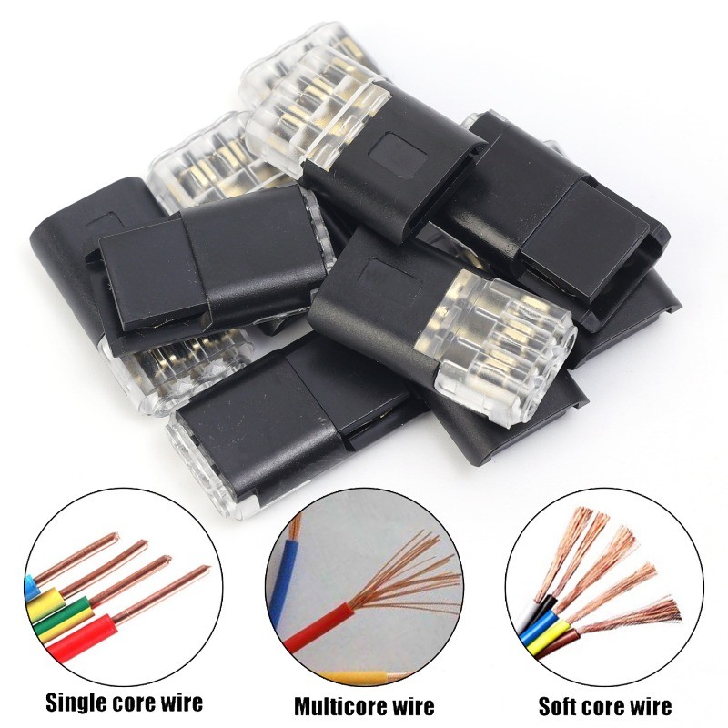 1-5PCS 3Pin Way Plug Electrical Connector - D3 Plug-in Type Quick ...