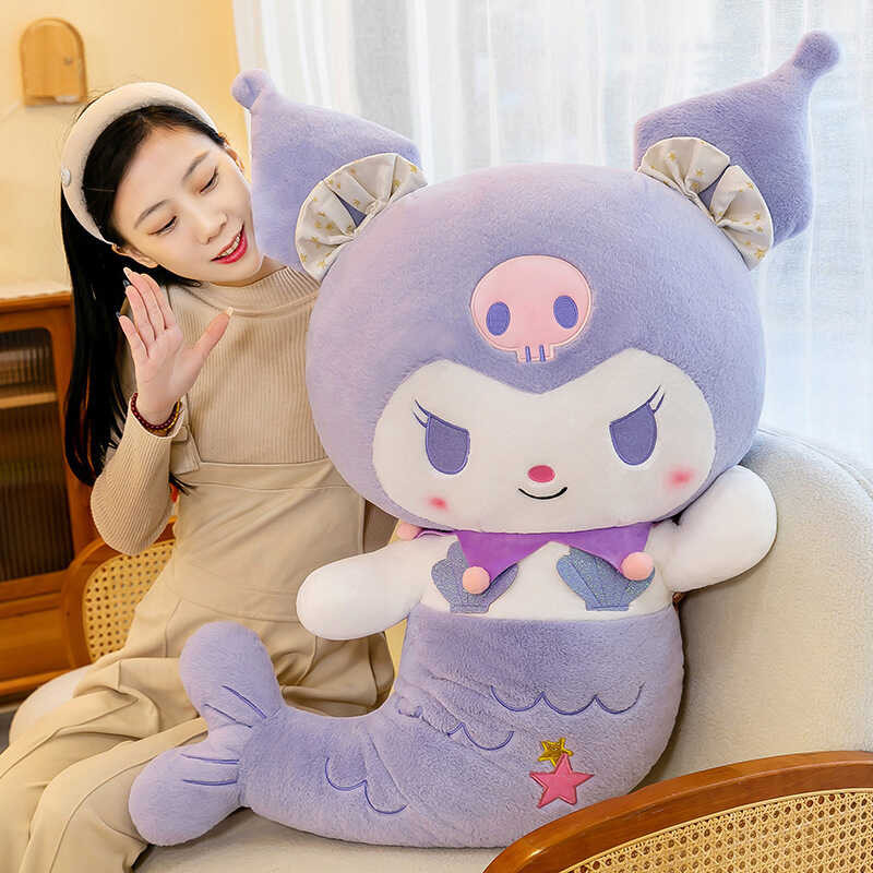 Toy Plush 3 Dc Mermaid Large Cloth Doll Sleeping On Bed Pillow Girl's ...