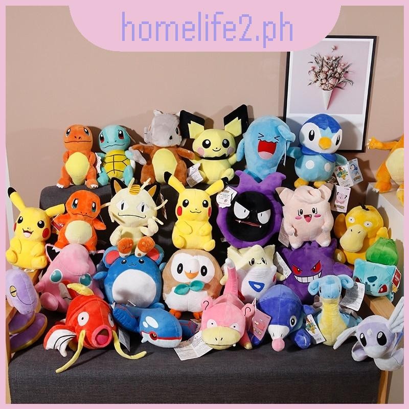 Anime Pokemon Go Pikachu Eevee Squirtle Plush Stuffed Toy Gifts Figure ...