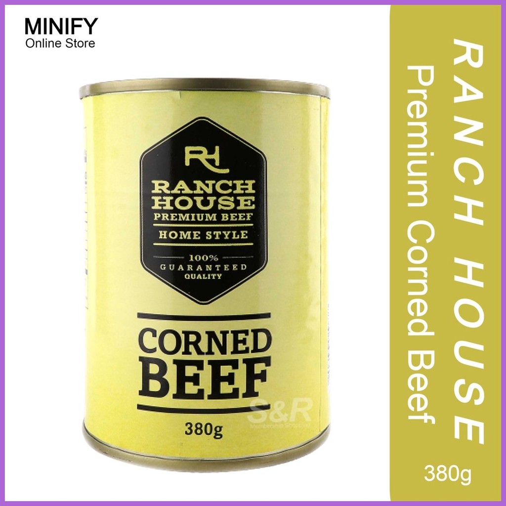 Ranch House Premium Corned Beef Home Style 380 g | Shopee Philippines