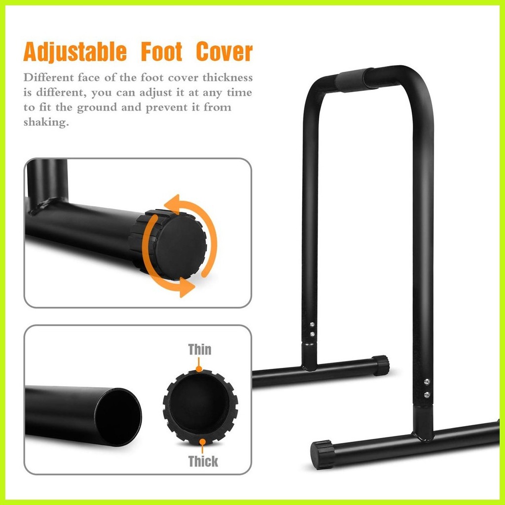 ๑ Indoor Power Parallel Parallettes Pair Push Up Dip Bars Gymnastic ...