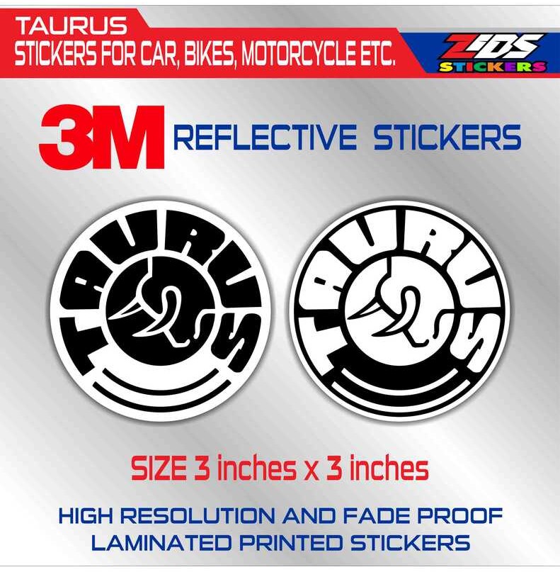 LY Taurus Stickers 3M Reflective Naka-Print Na Laminated Sticker Para ...