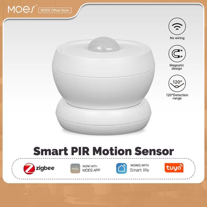 Tuya MOES Zigbee Smart PIR Sensor Human Infrared Motion Detector With ...