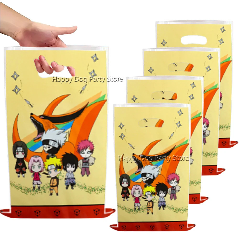 Comic Boys Naruto Uzumaki Naruto Uchiha Sasuke Gift Bags Birthday Party ...