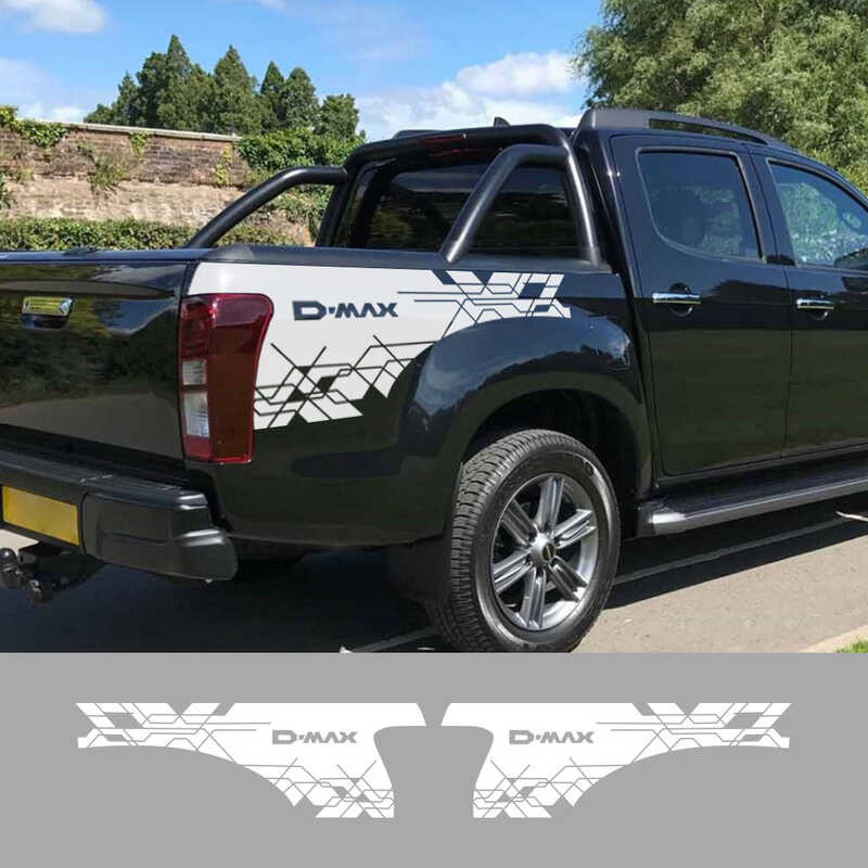 Trunk Pickup Bed Container Side Stickers For Isuzu Dmax D Max Truck ...