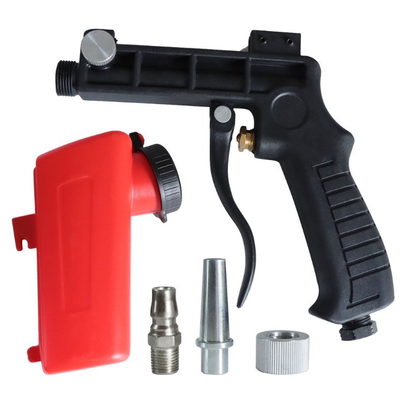 90PSI Portable Gravity Sandblasting Gun Pneumatic Rust Blasting Device ...