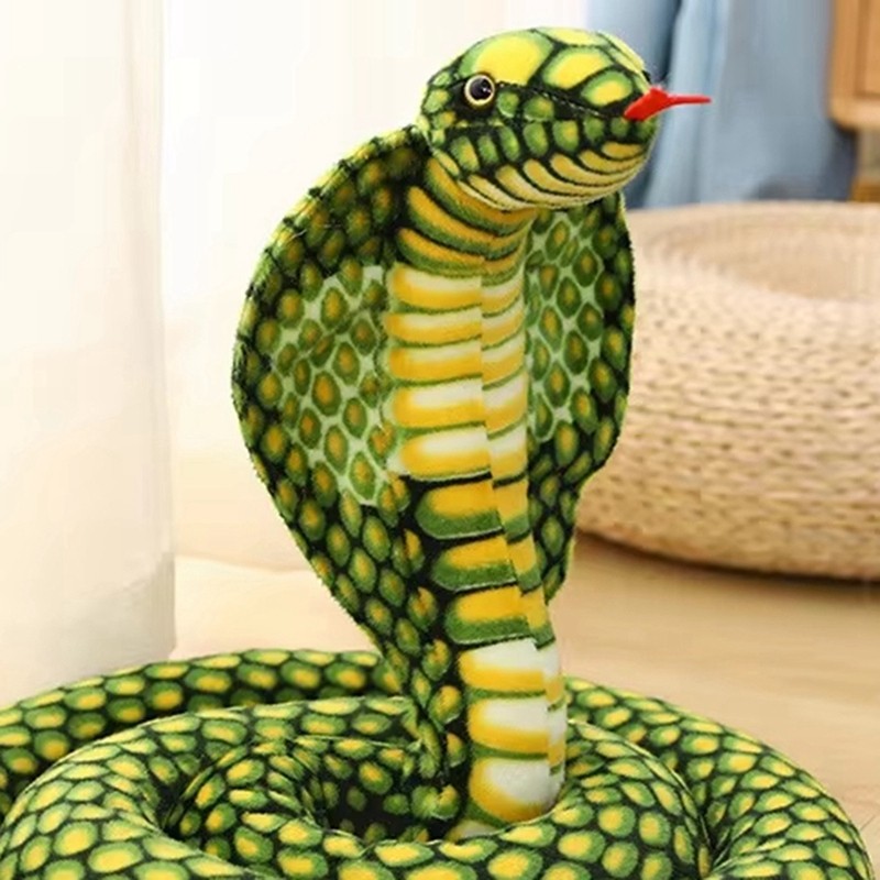 Cobra Simulation Plush Toy Long Python Rag Doll Zodiac Coiled Fake ...
