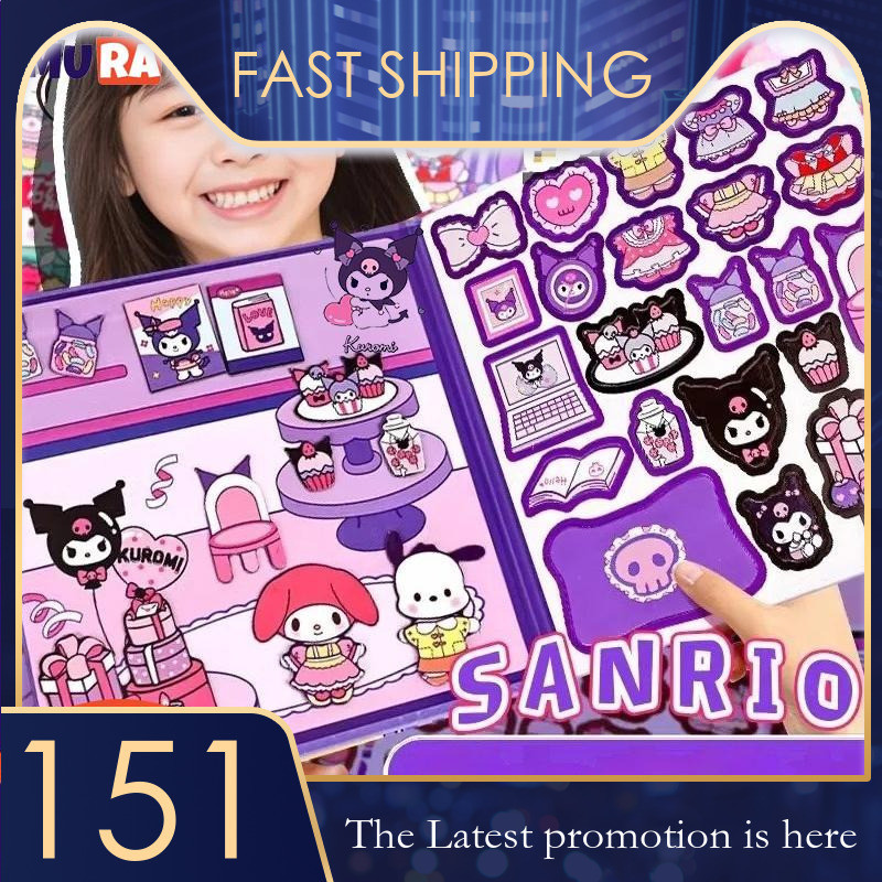 Doll House Saniro Busy Reusable Melody For Kids Magnetic Sanrio Quiet ...