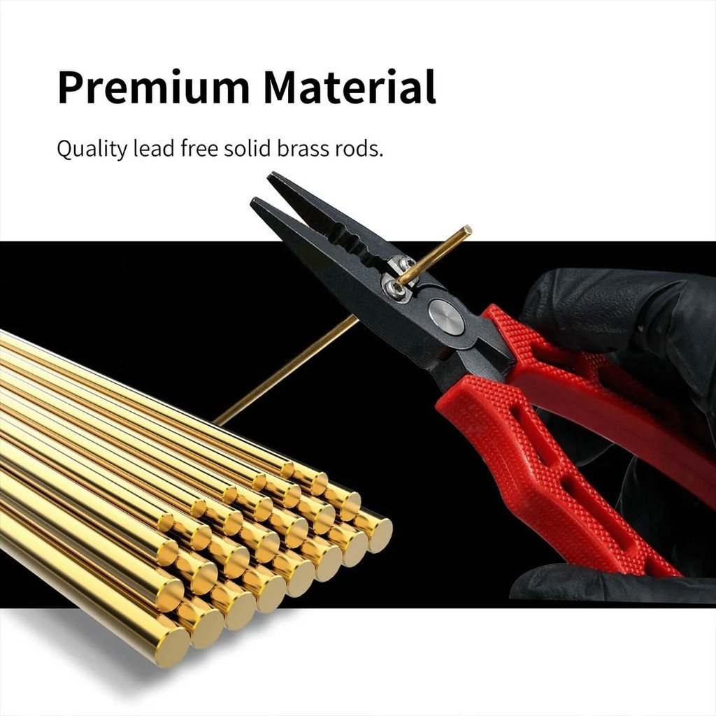 DSPIAE 0.5mm-3.0mm BB Series Brass Rod Model Building Tools Model ...