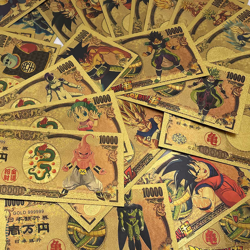 We Have More DBZ Japanese Prop Money Yen Anime Bills Gold Foil ...