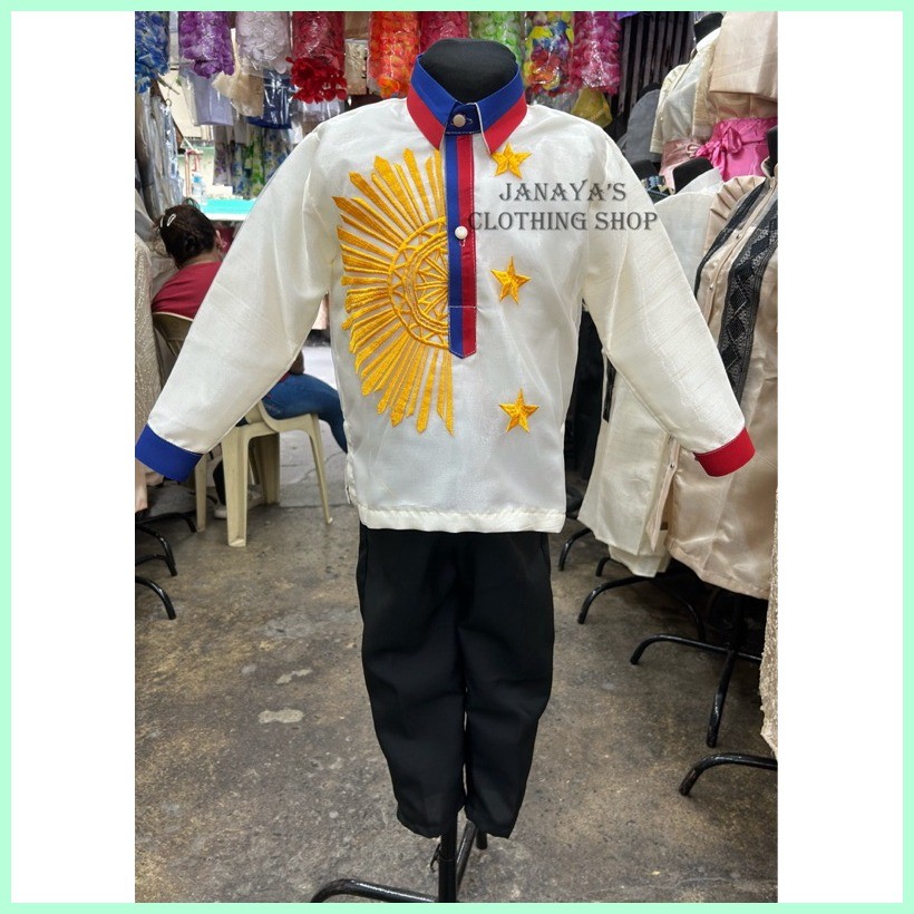Barong for Kids ARAW Design - Buwan ng Wika Costume | Shopee Philippines