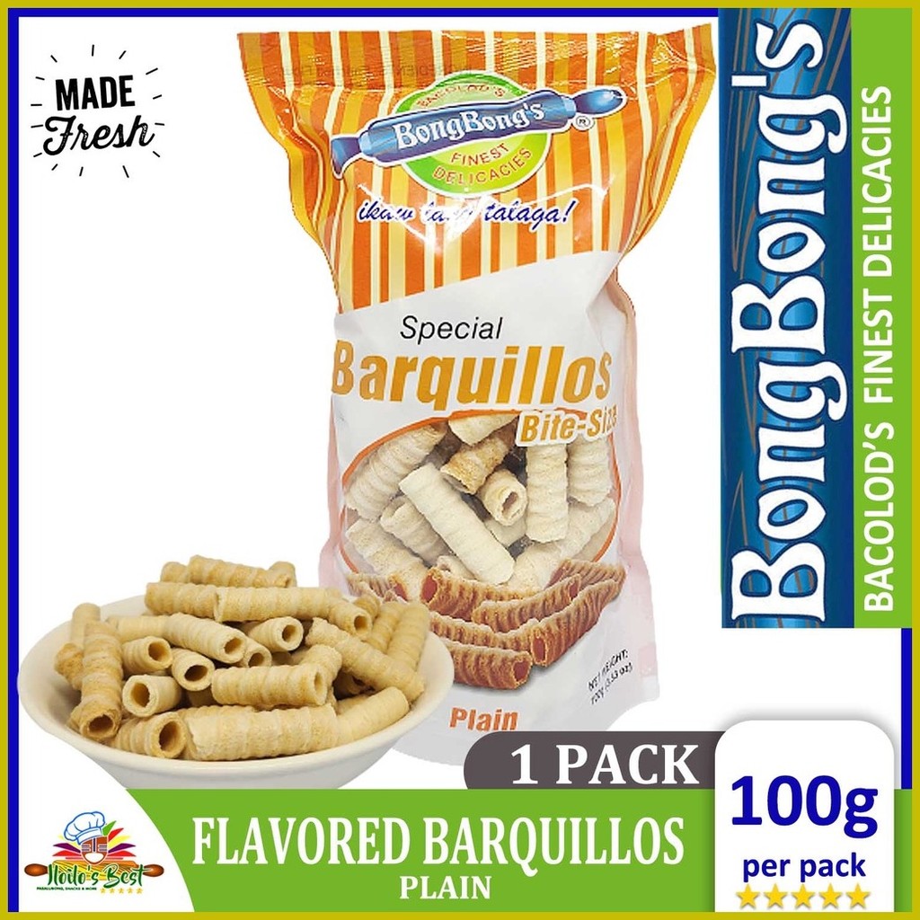 Iloilo's Best | Barquillos Bite Size | Plain Flavor | 100 grams ...