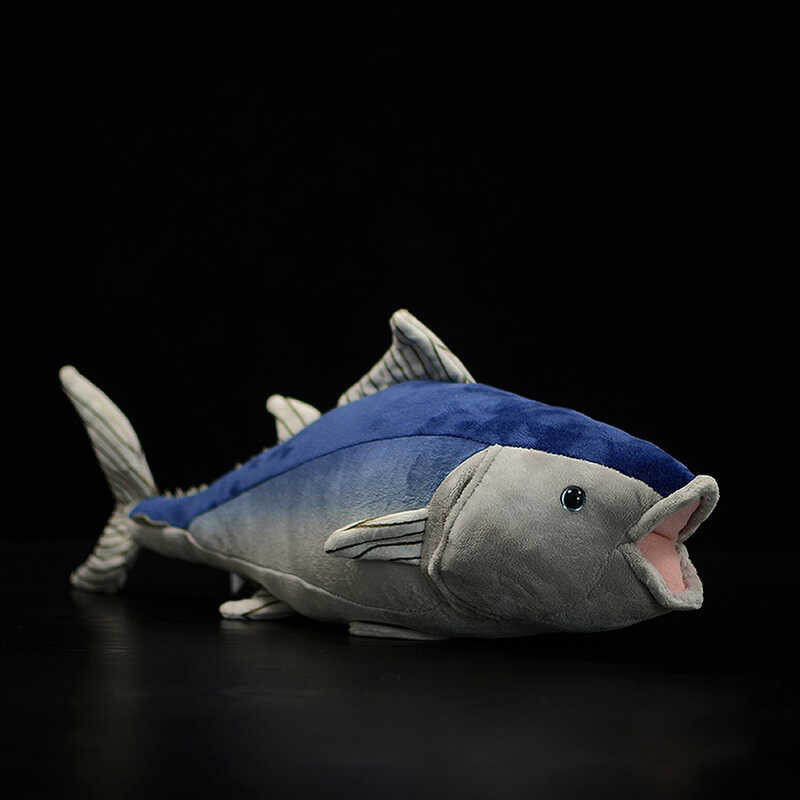 Cute Thunnini Pacific Bluefin Tuna Plush Toy Soft Realist Thunnus ...