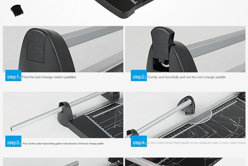 COD A4/A3 Sliding Paper Trimmer: Heavy - Duty Metal Base, Rolling Blade ...
