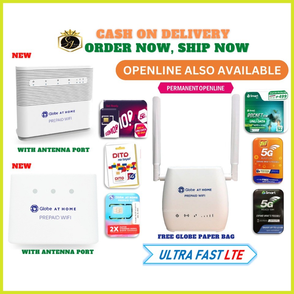 ∽ GLOBE AT HOME PREPAID WIFI PERMANENT OPENLINE ZLT-S10G/N401/R9 ...