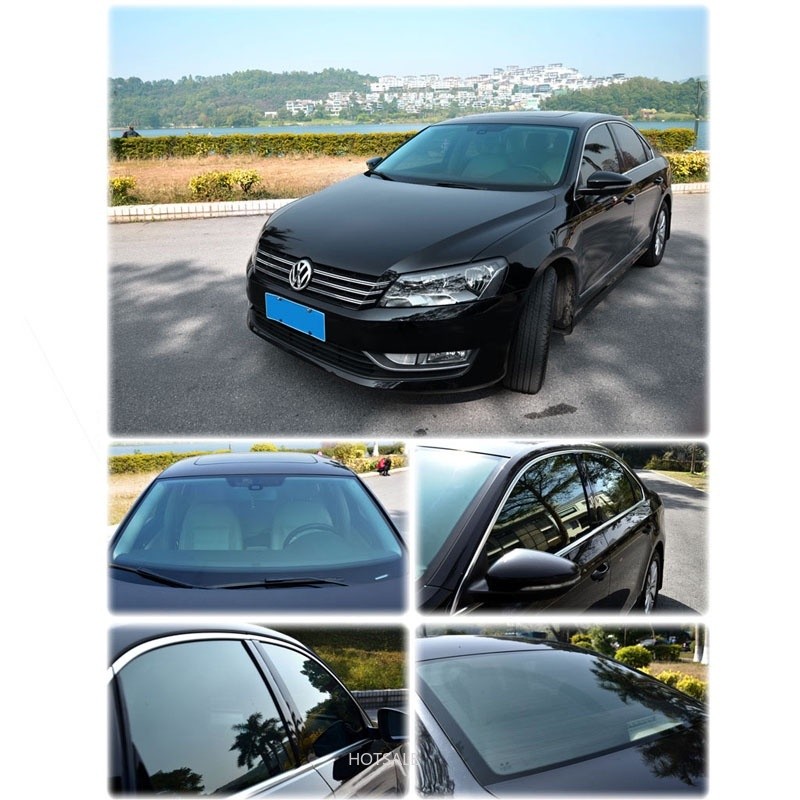 1 Roll 100x50cm Black Window Car Tinted UV-Proof Scratch Resistant VLT ...