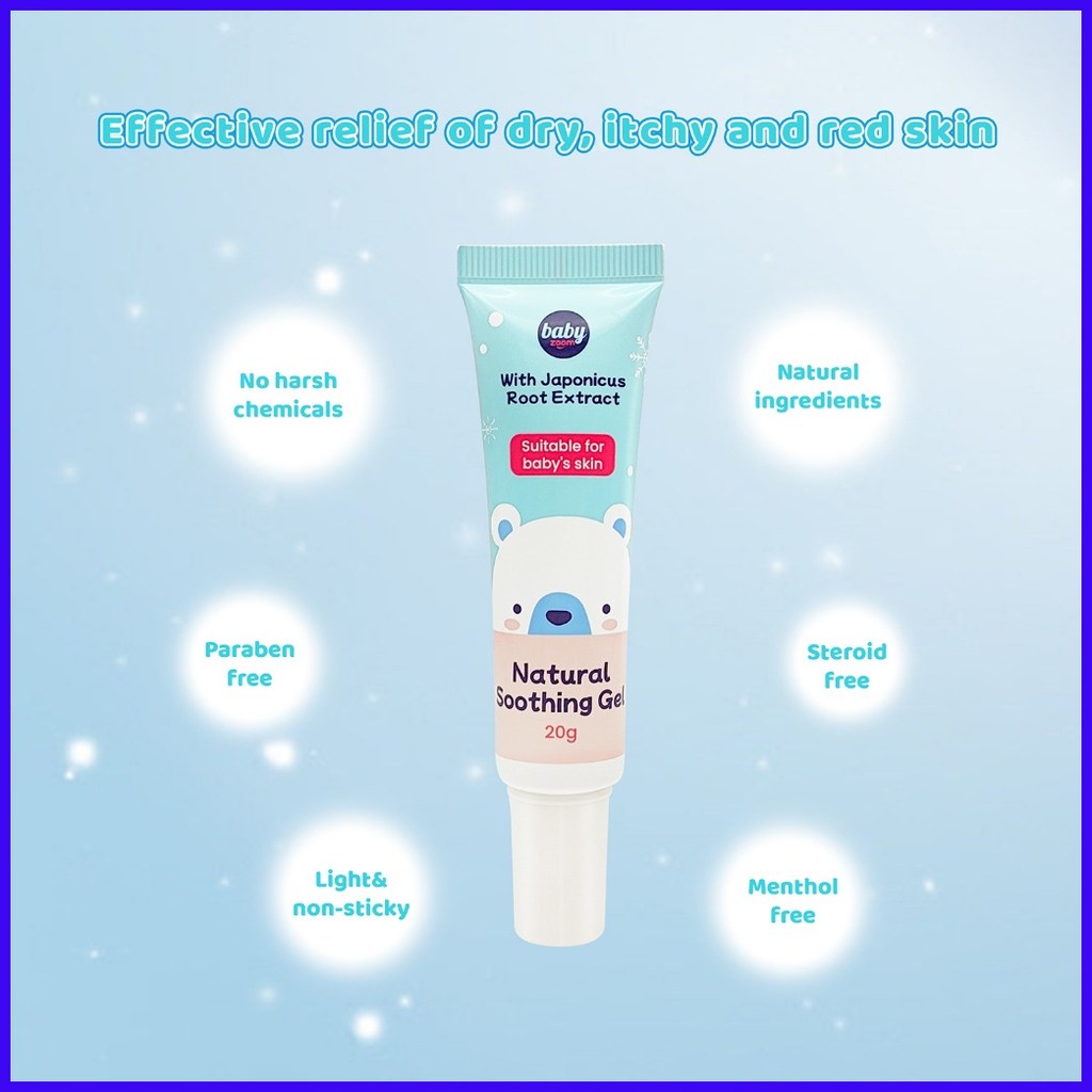 BabyZoom Natural Soothing Gel 20g After Bug Bites After Bites Insect ...