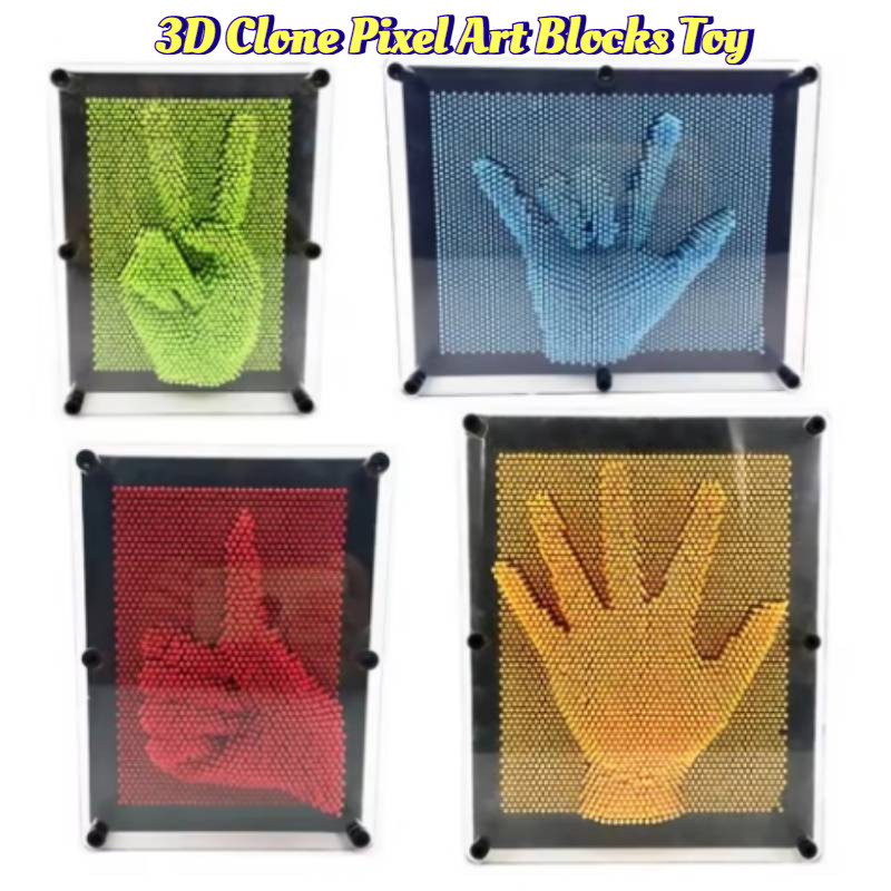 3D Clone Metal Pin Antistress Art Clone Hand Shape Model Toy 3D Clone ...