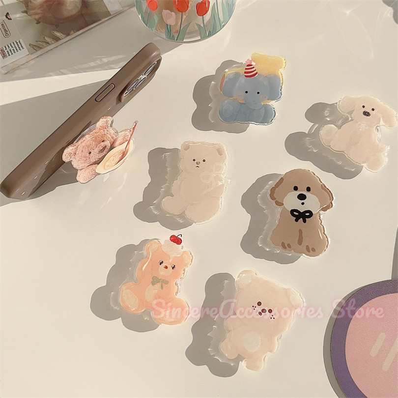 Ins Dog Bear Stand Cartoon Telescopic Folding Cute Animal Suitable for ...