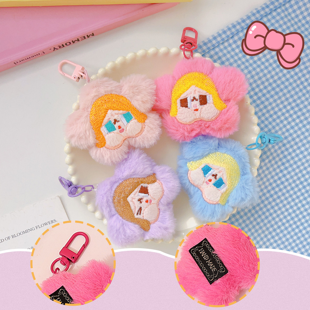 Cute Baby Three Keychain - Cartoon Big Eyes Elf Key Ring - Perfect Cute ...