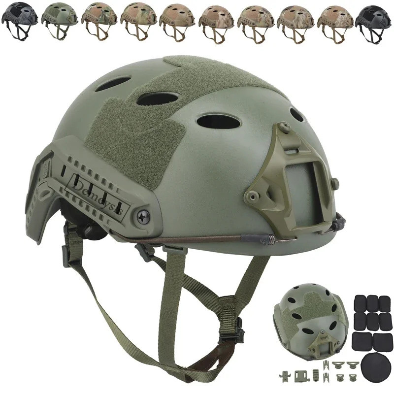 Tactical Helmet Fast PJ Type Airsoft Paintball Shooting Wargame Helmets ...