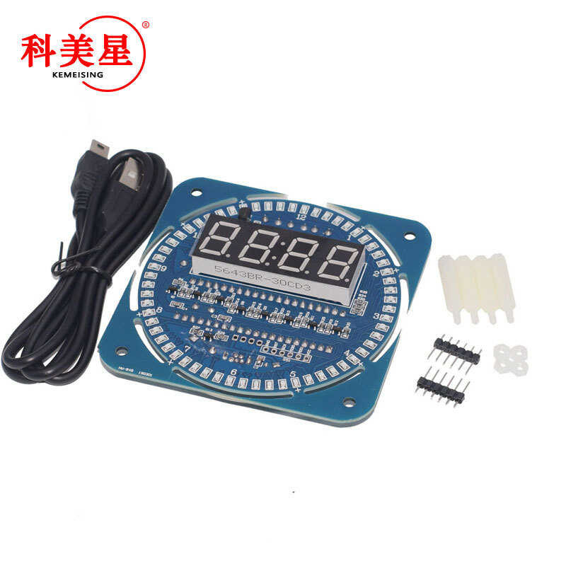 DIY Creative Electronic Clock Rotating LED Display DS1302 Clock ...