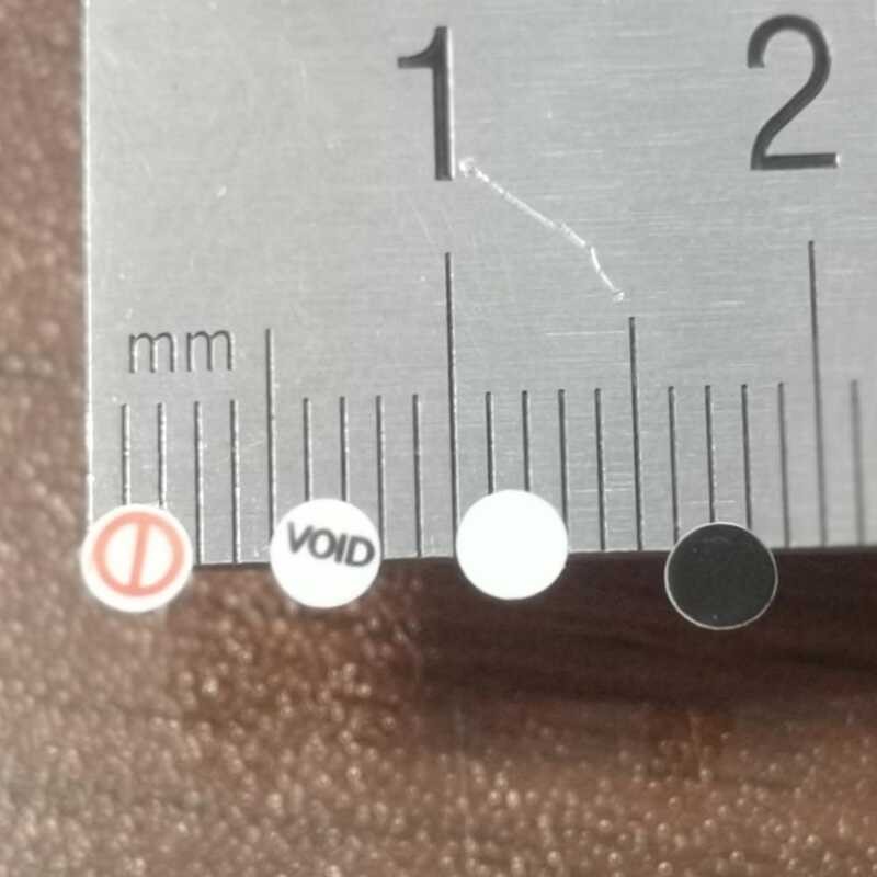 3Mm 900Pcs Small Screw Hole Sticker Le Paper Security Label Removal ...
