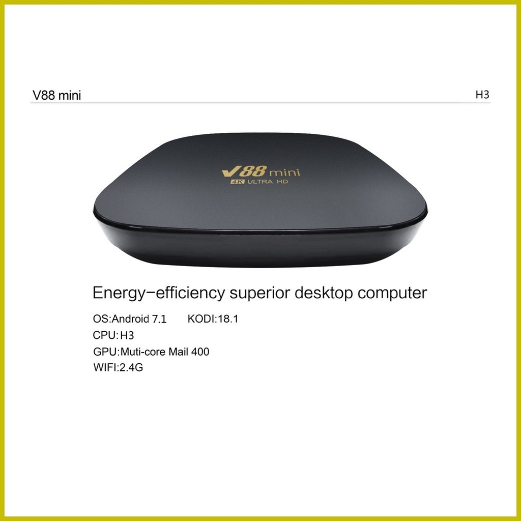 Smart TV box V88 8+128GB+I8MINI wireless keyboard 4K Internet TV ...