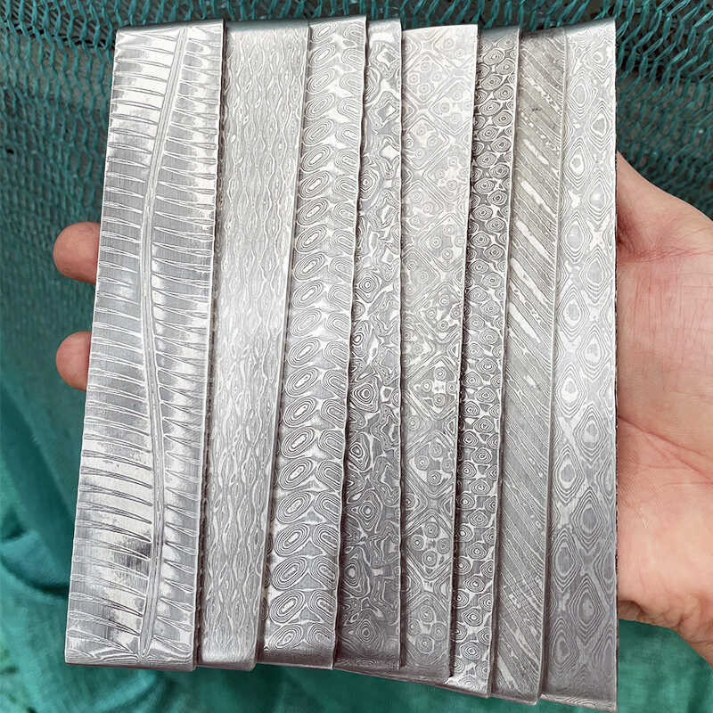 New 1piece Pattern Damascus for DIY Making Material VG10 Sand Steel ...